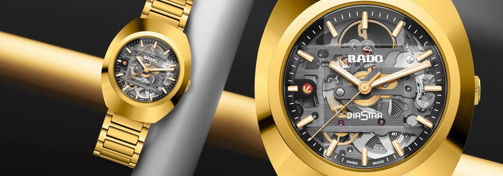 Rado Gives A Golden Makeover To Iconic Diastar Original Skel
