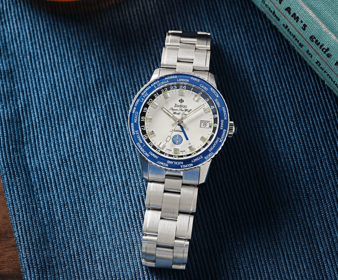 Explore the latest zodiac-pan-am-world-time-gmt watch releases