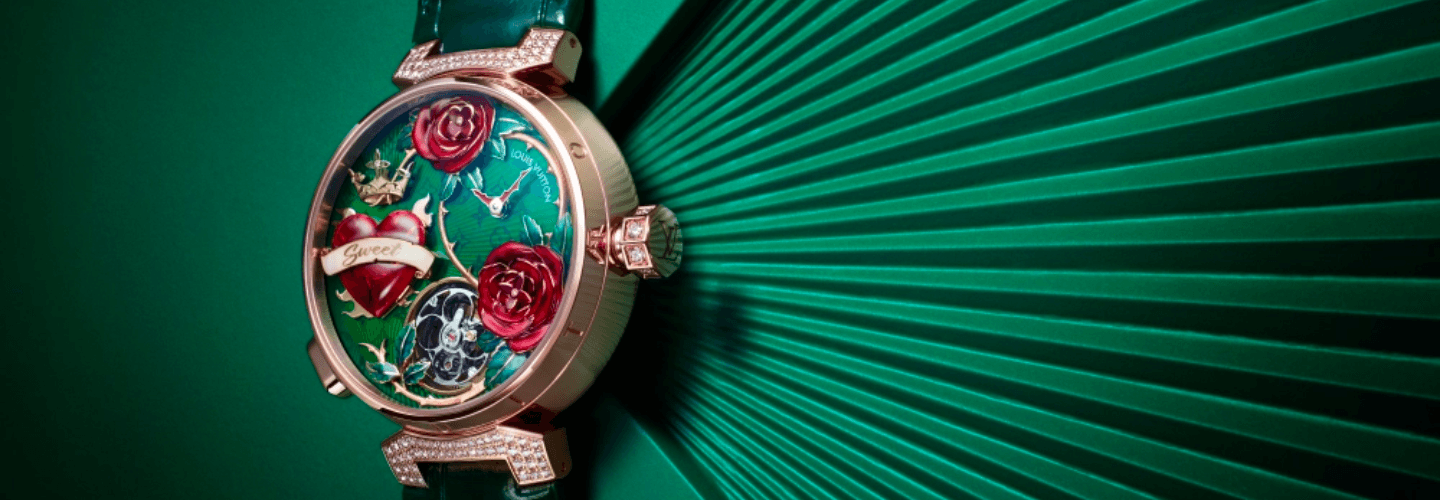 Explore the latest louis-vuitton-tambour-fiery-heart-automata watch ...