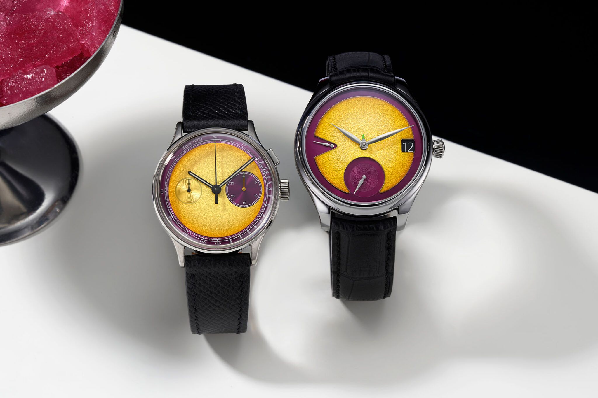 Explore the latest moser-studio-underdog-passionfruit watch releases