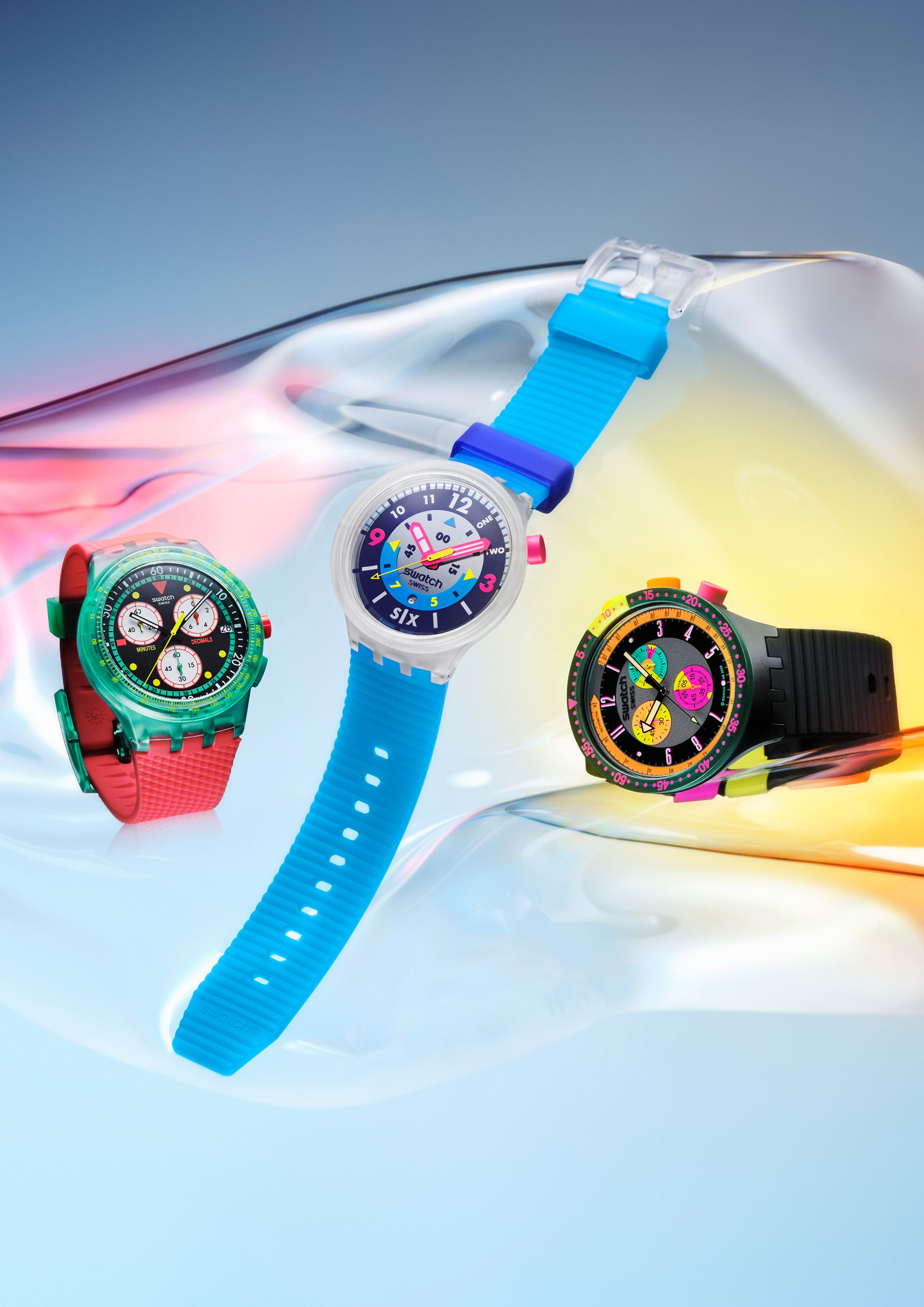 Explore the latest swatch-neon-collection watch releases